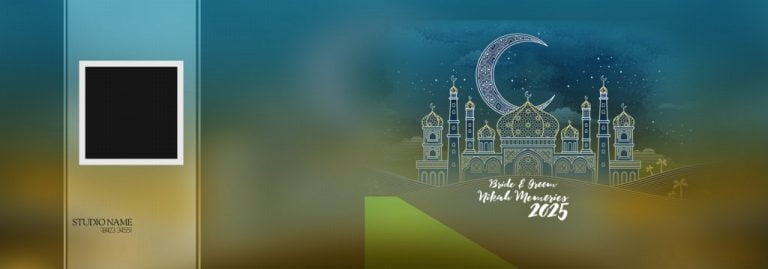 14X40 Wedding Album Wrapper Design PSD Free Download