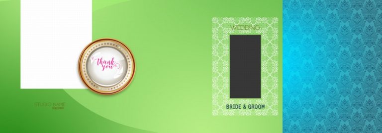 14X40 Wedding Album Wrapper Design PSD Free Download