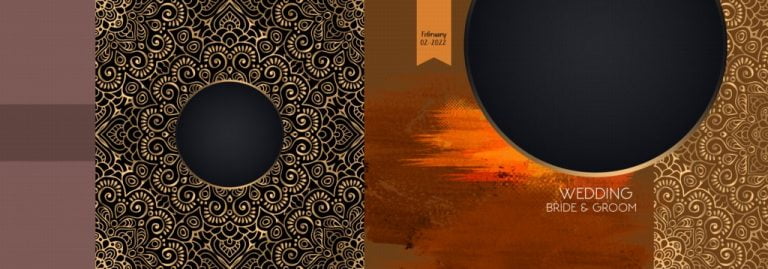 14X40 Wedding Album Wrapper Design PSD Free Download