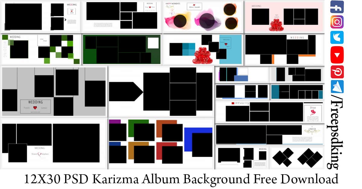 Karizma Album Background 12x30 Frame