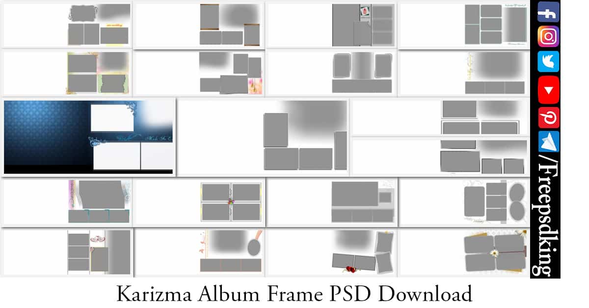 Karizma Album Frame PSD Download - Freepsdking.com